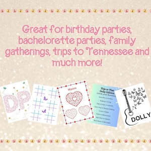 Dolly Parton Party Games, Instant Download - Etsy