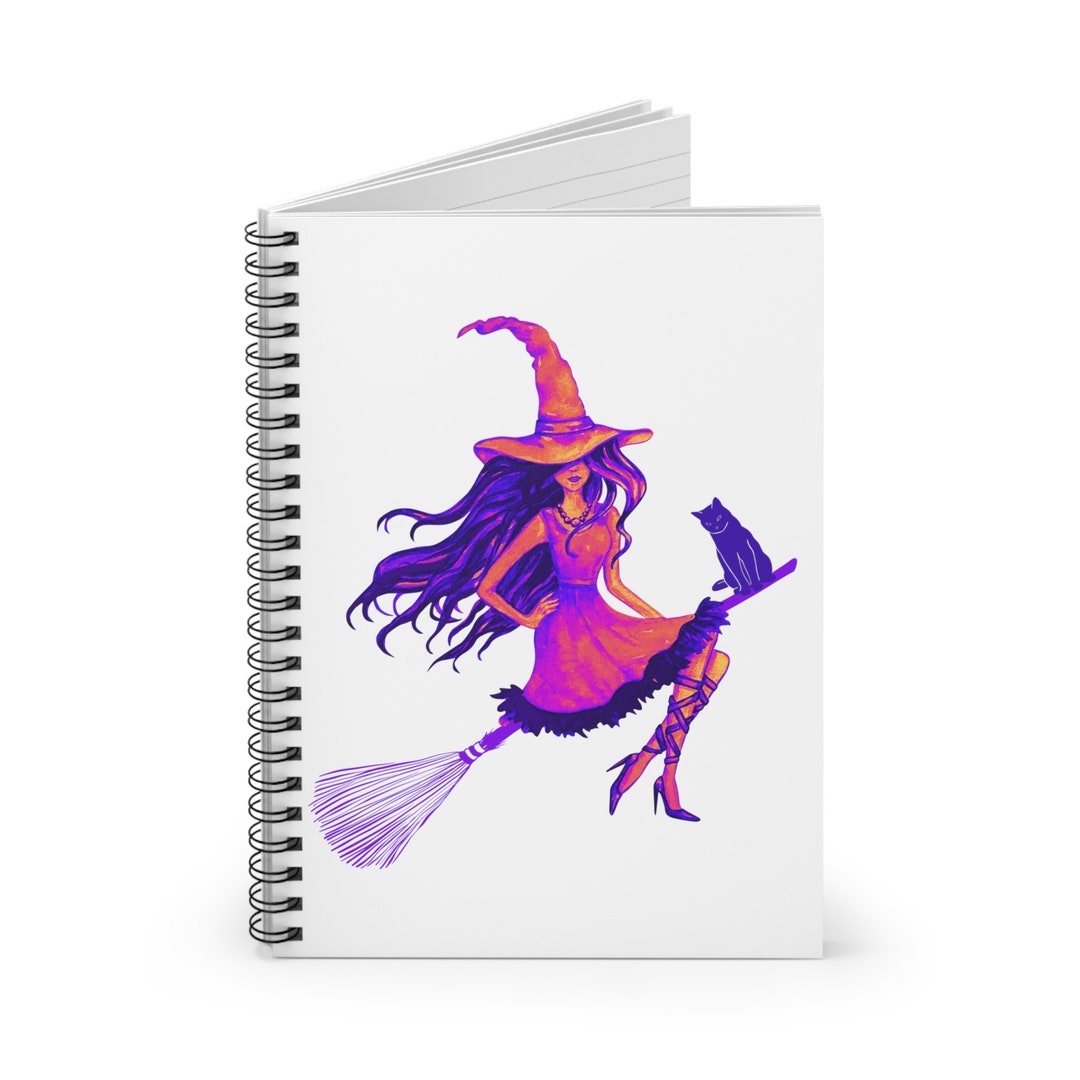 Witch Notebook, Halloween Notebook - Etsy