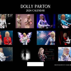 Dolly Parton Calendar, Wall Calendar, Photo Calendar, Country Music - Etsy