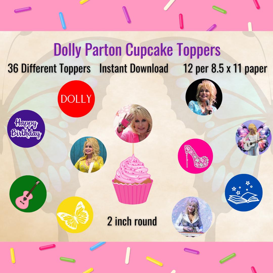 Dolly Parton Birthday Cupcake Toppers/party Picks, Party Decor, Party ...