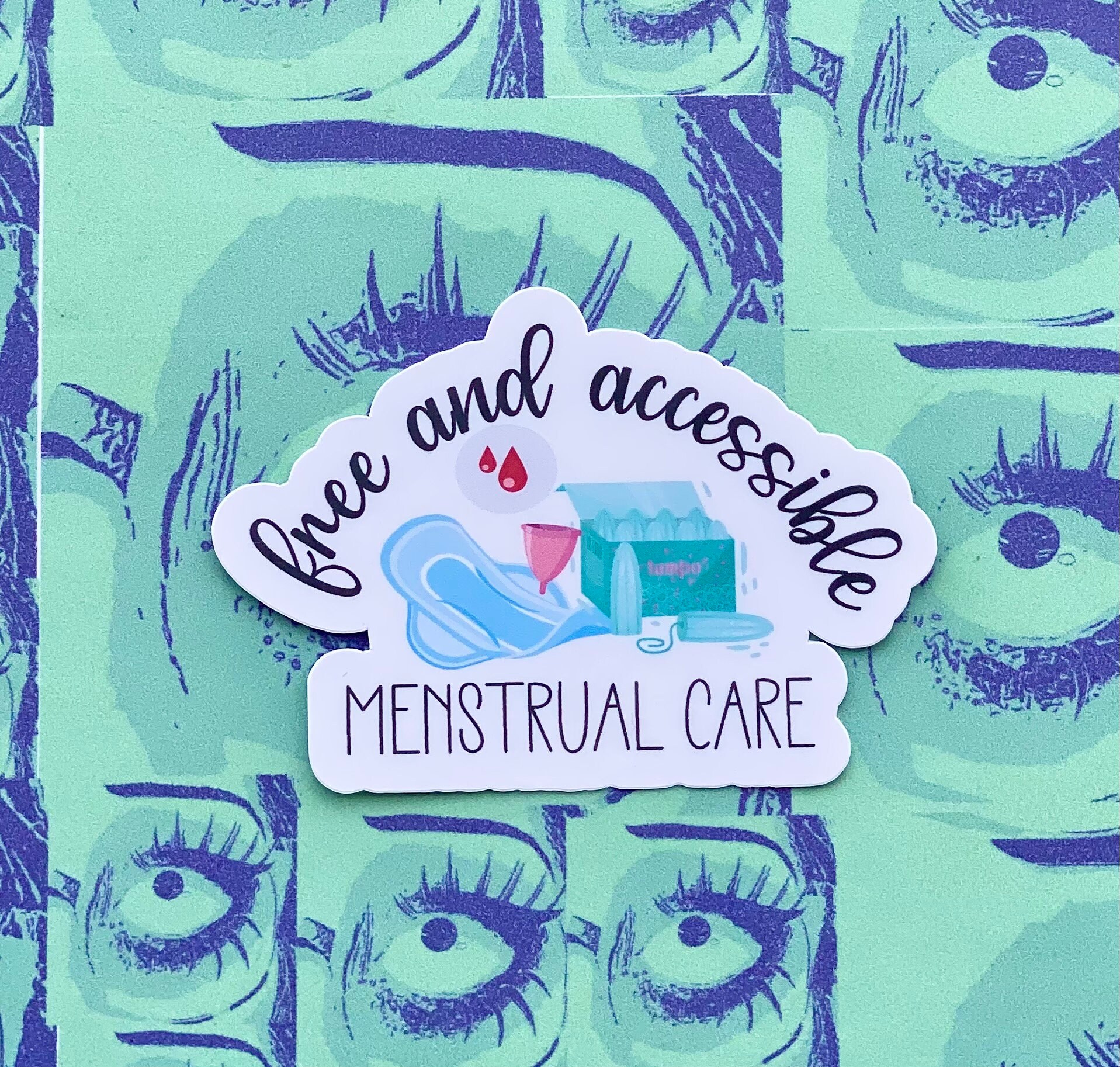 Women's Health Care Sticker Menstrual Care Sticker - Etsy
