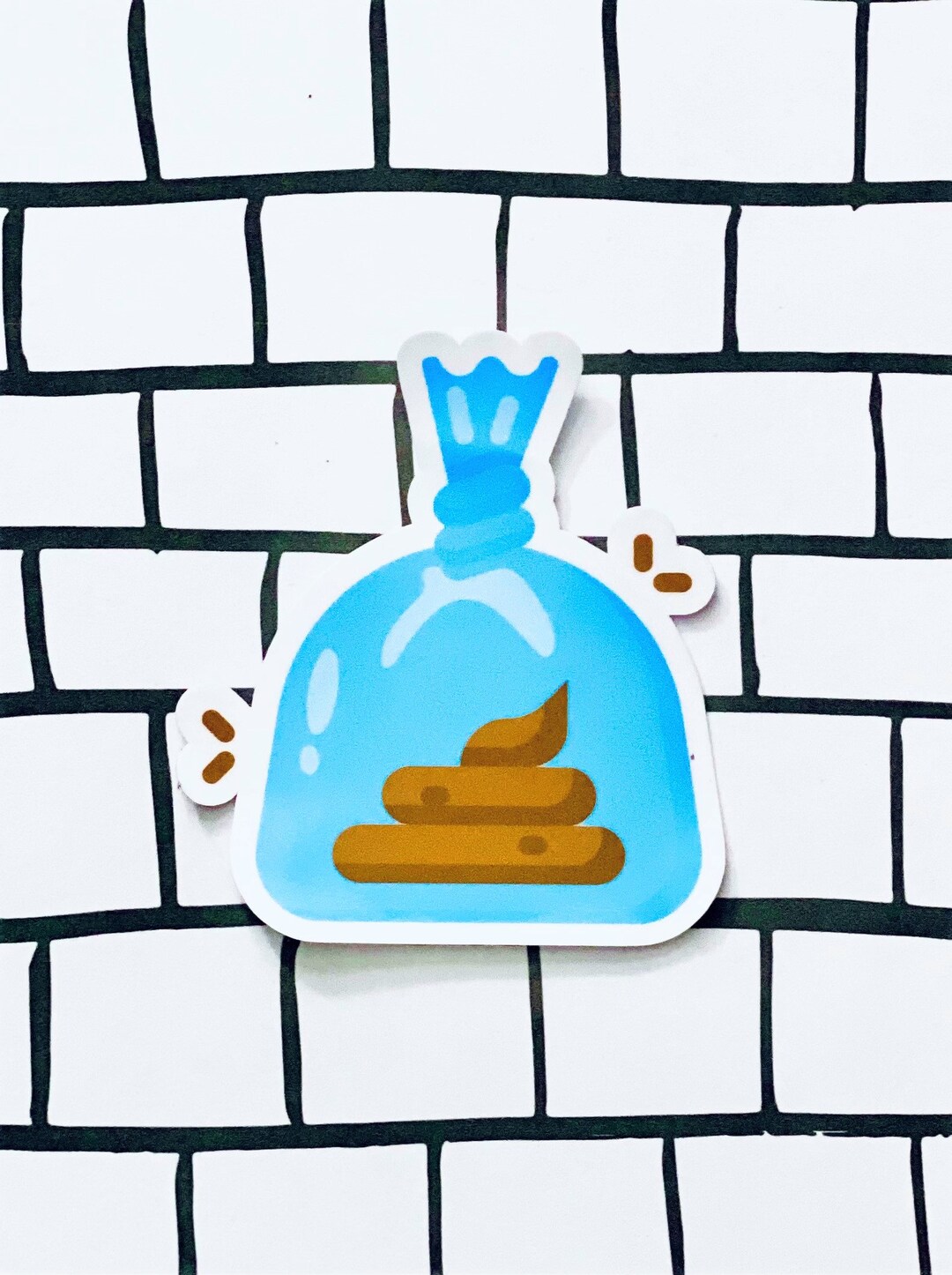 Dog Poop Bag Sticker | Poppy Bag Sticker | Matte Glossy Sticker | Funny ...