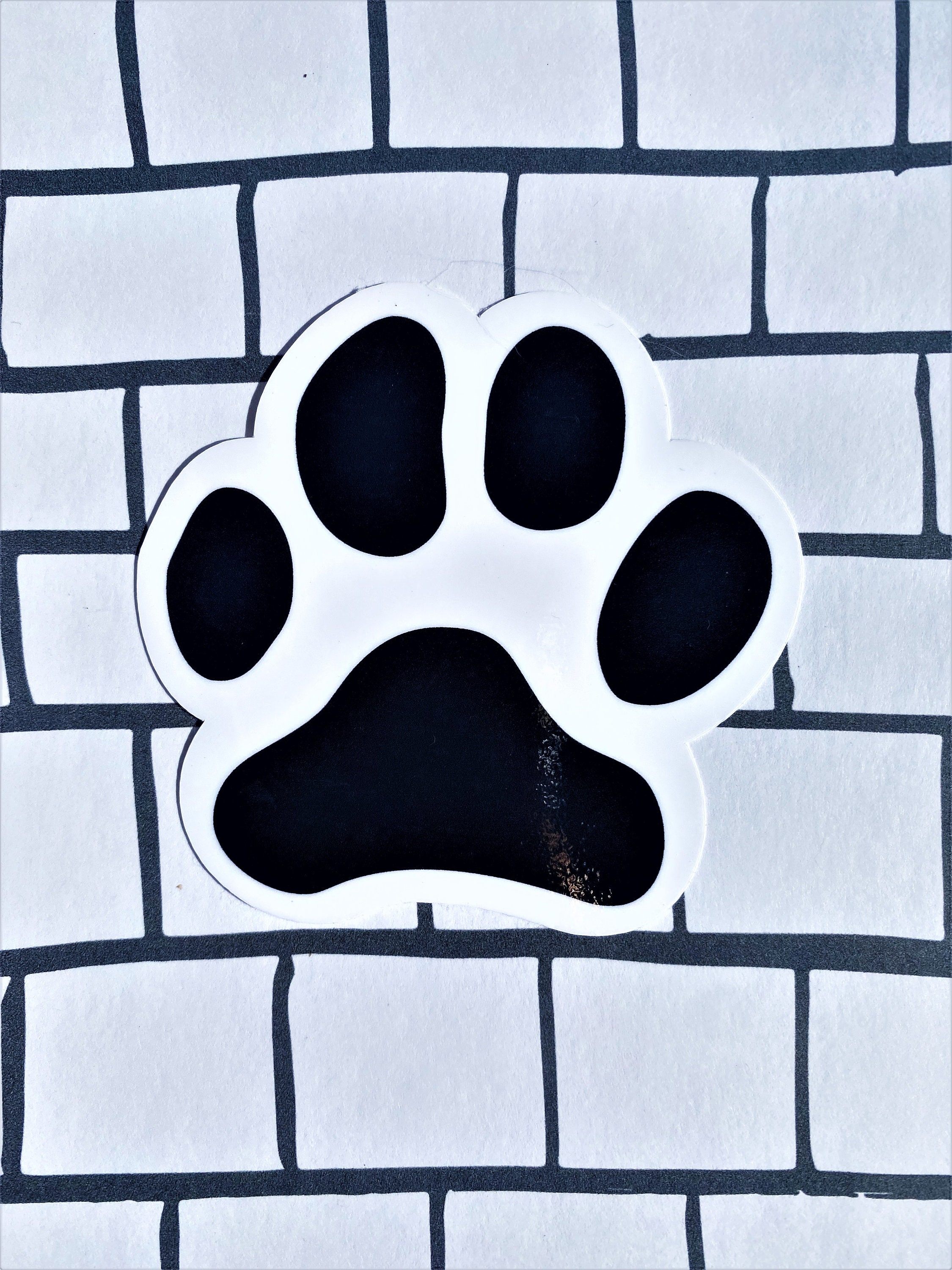 6 Dog Sticker Pack Paw Print Vinyl Decal Dog Bones - Etsy