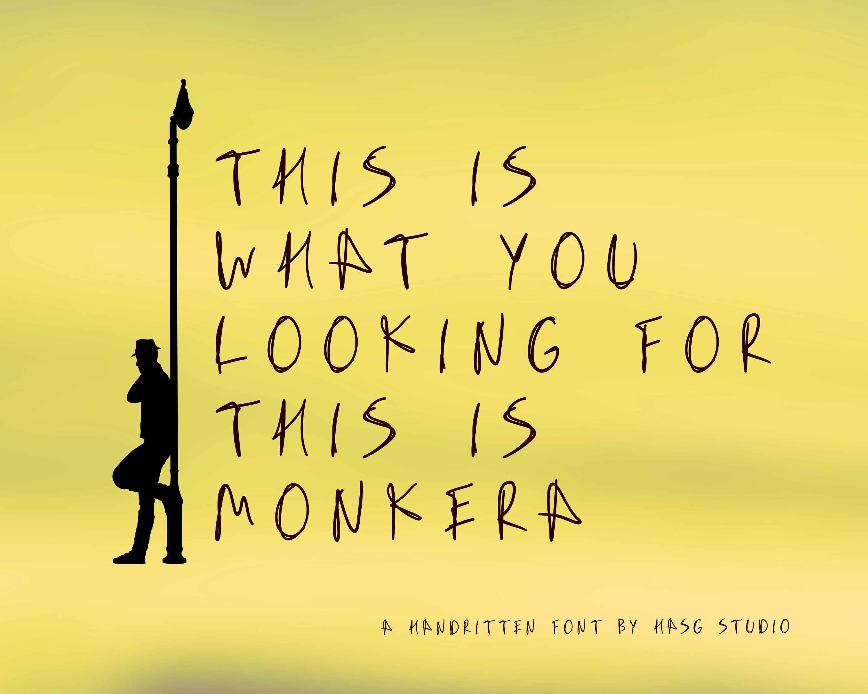 Monkera Font A Modern Handwritten Font Fancy Fonts Brush - Etsy UK