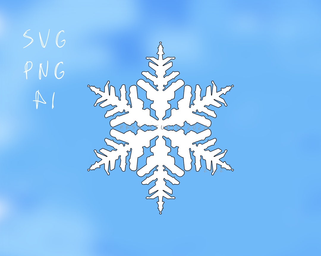 Snowflake Svg Snowflake Clipart Design for Winter Svg - Etsy