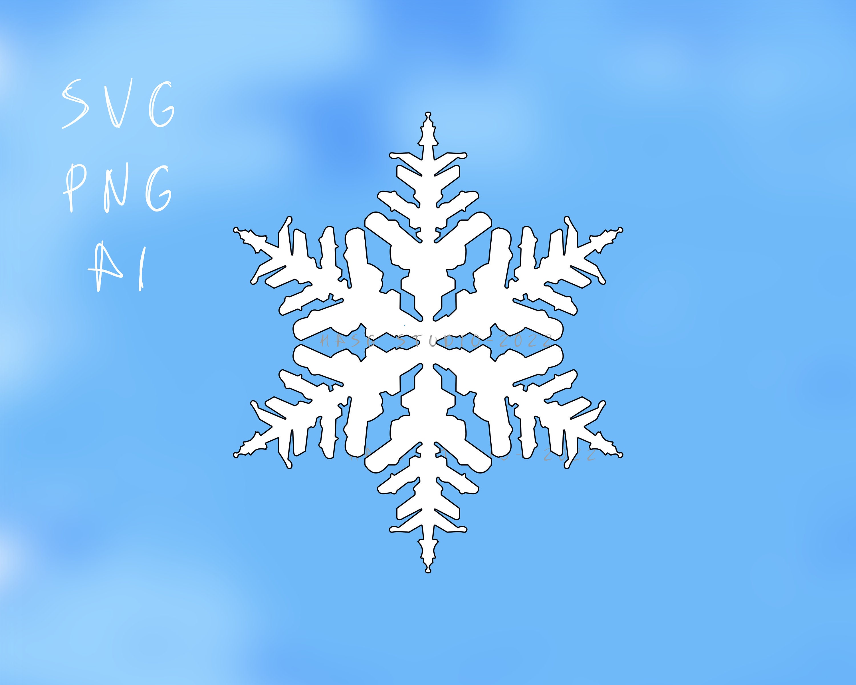 Snowflake Svg Snowflake Clipart Design for Winter Svg - Etsy