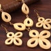 Handmade Eco-friendly Bamboo Jewelry Set: Necklace and Earrings - Etsy