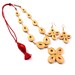 Handmade Eco-friendly Bamboo Jewelry Set: Necklace and Earrings - Etsy