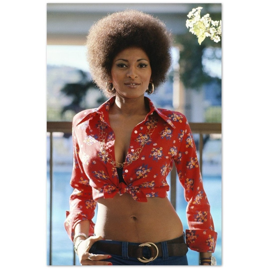 Pam Grier Foxy Brown 1974 Retro Movie Scene Poster Photo Etsy