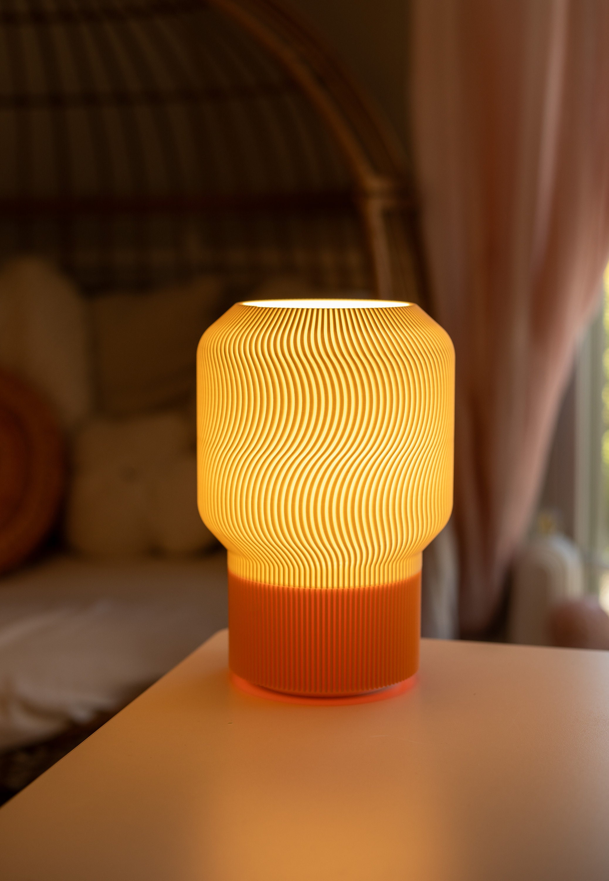 Vintage Style Desk Lamp 3D Printed Table Lamp Oval Lamp - Etsy