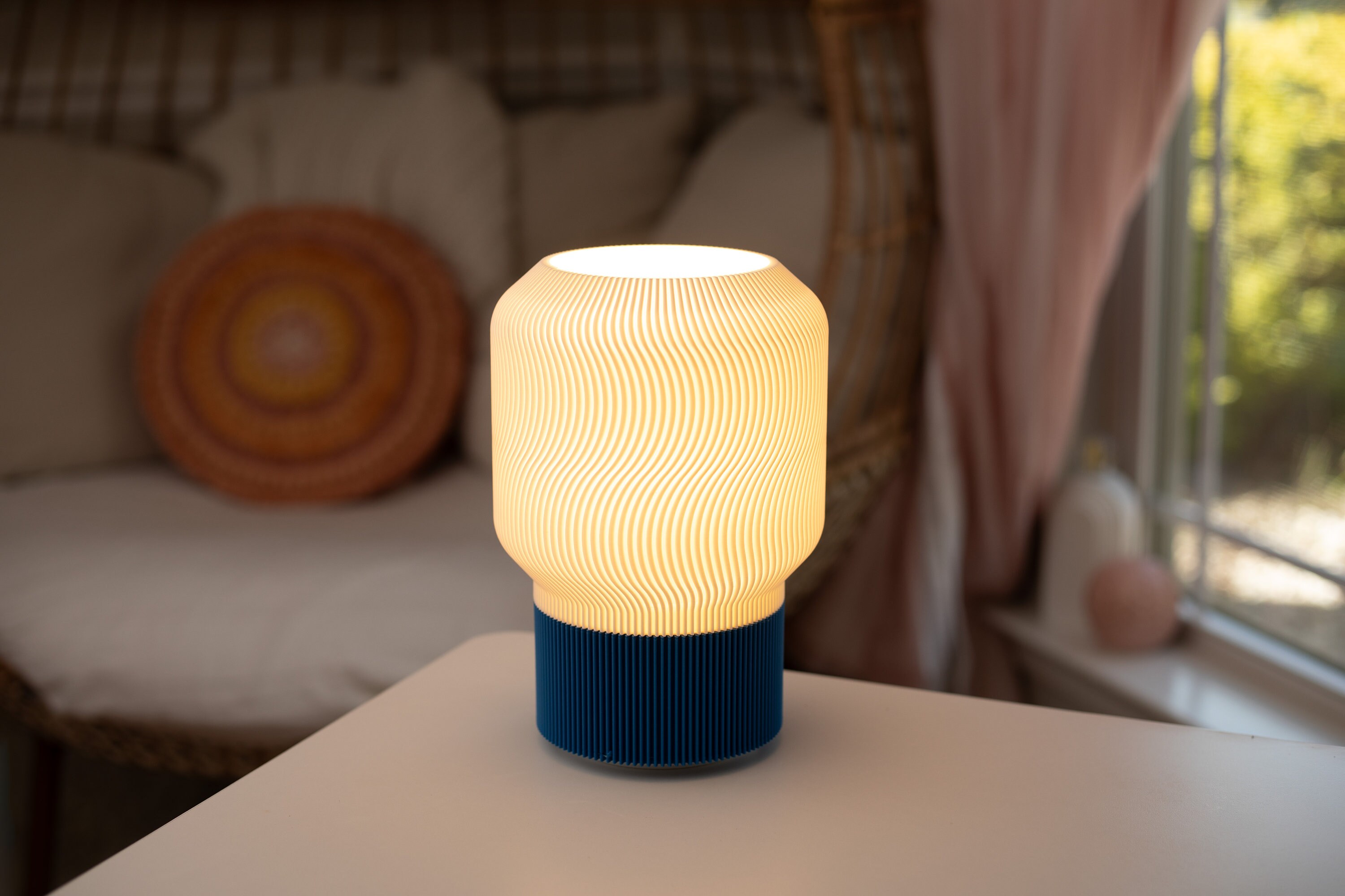 Vintage Style Desk Lamp 3D Printed Table Lamp Oval Lamp - Etsy