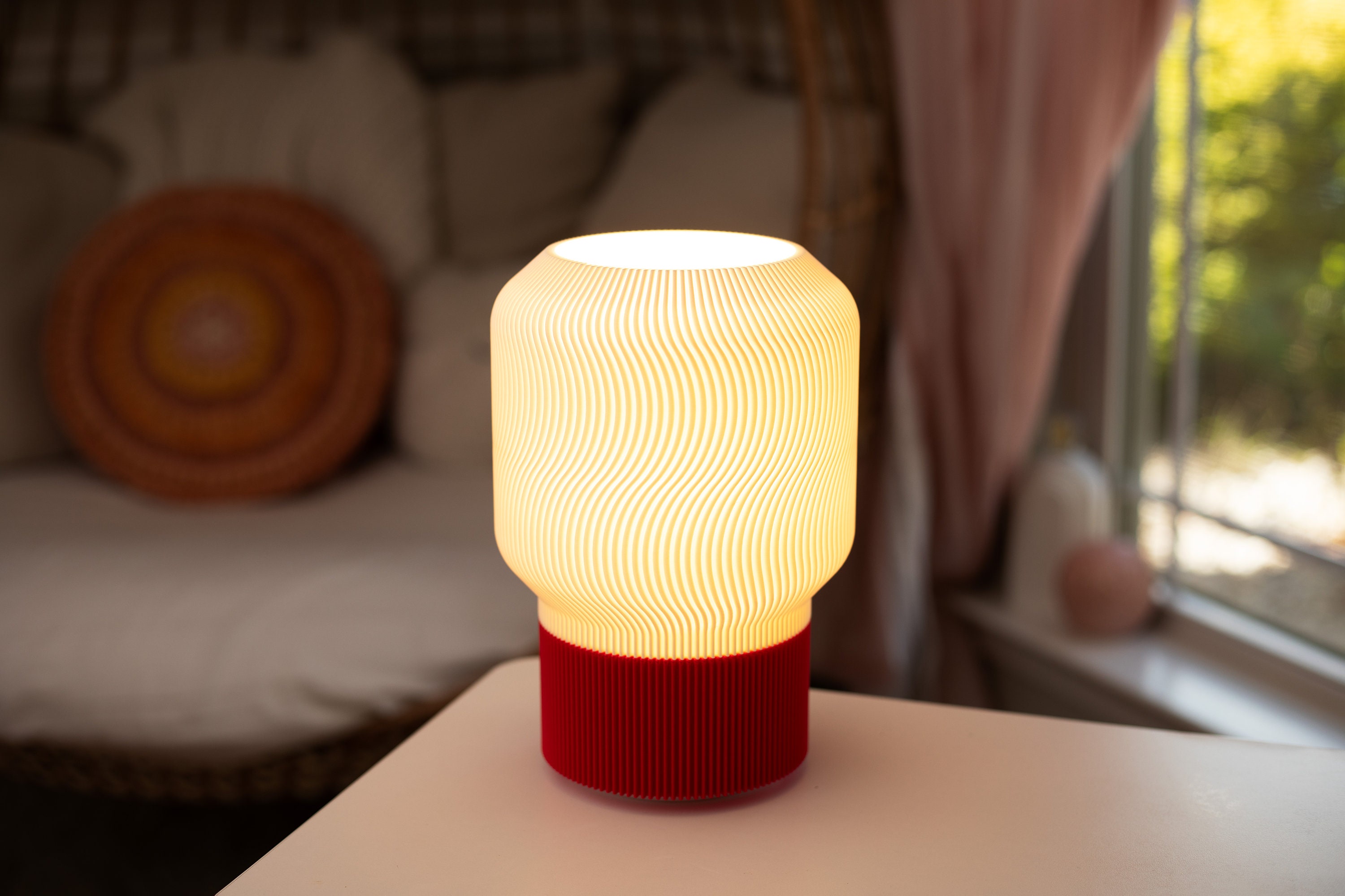 Vintage Style Desk Lamp 3D Printed Table Lamp Oval Lamp - Etsy