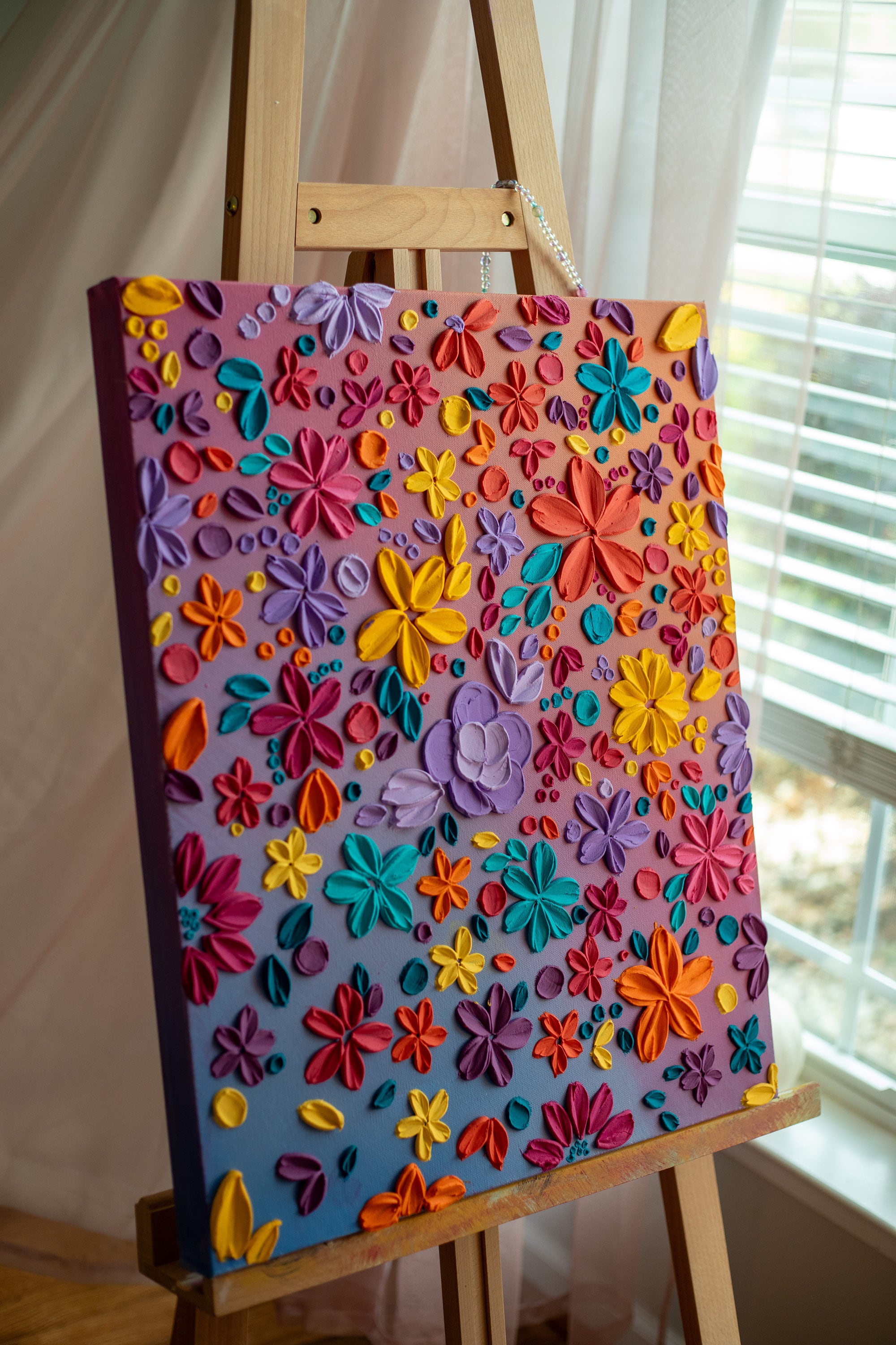 Textured Painting 3D Wall Decor Textured Wall Decor Vibrant - Etsy