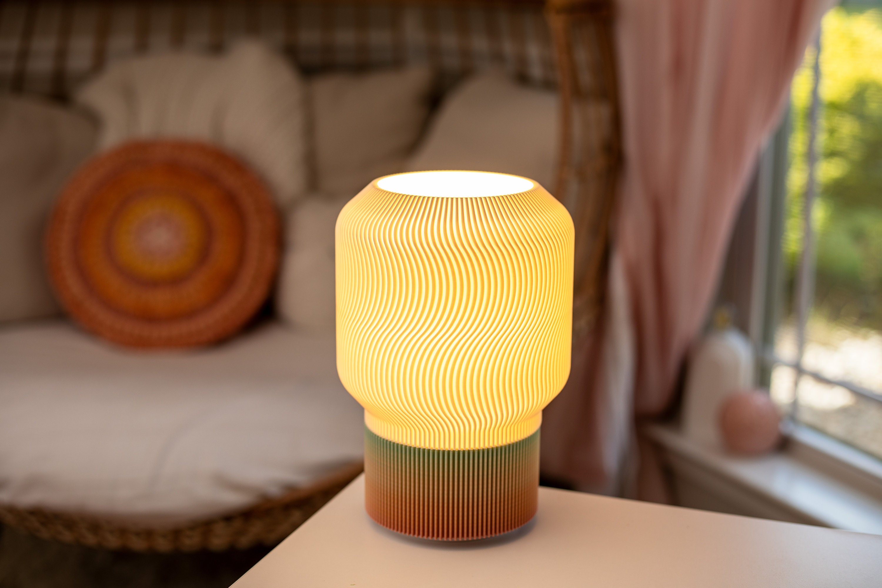 Vintage Style Desk Lamp 3D Printed Table Lamp Oval Lamp - Etsy
