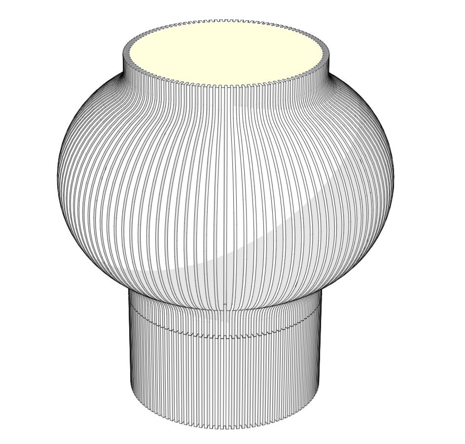 Modern Round Lamp 3D Print Bedside Table Lamp Circle Desk - Etsy