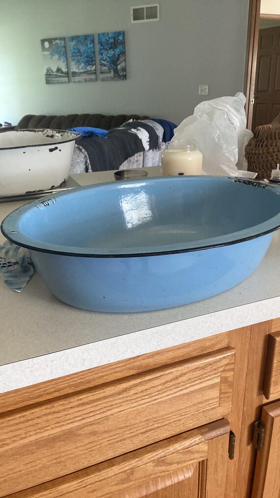 Vintage vintage blue wash - Gem