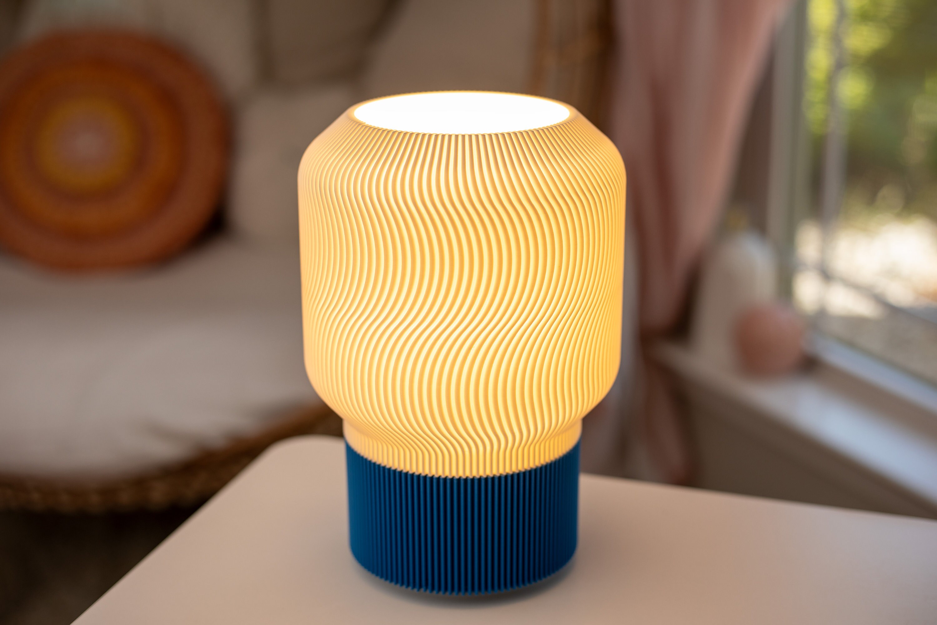 Vintage Style Desk Lamp 3D Printed Table Lamp Oval Lamp - Etsy