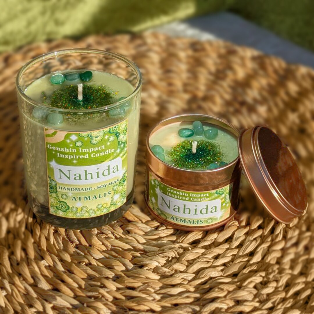 Nahida Genshin Impact Scented Candle Gift Handmade, Soy Wax, Bio, Vegan ...