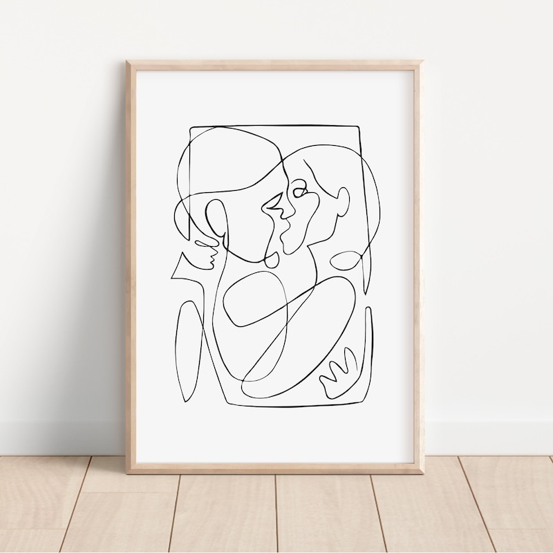 Couple Line Art - Etsy