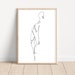 Man Line Art Print Printable Wall Art Modern One Line Art - Etsy