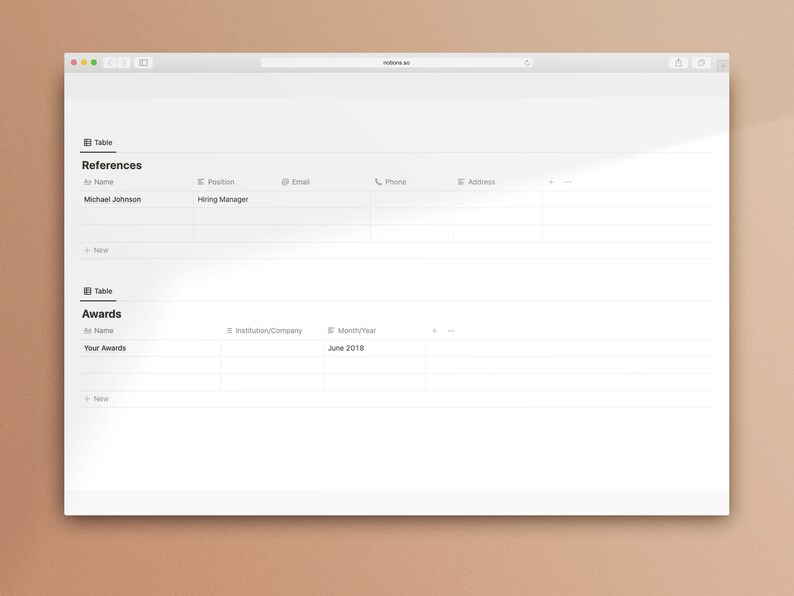 notion-resume-template-cv-resume-notion-dashboard-notion-etsy-sweden