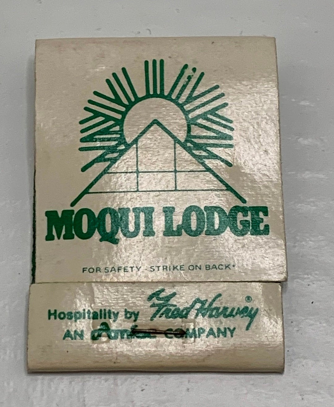 Vintage Moqui Lodge Hospitality Matchbook by Fred Harvey an Amfac ...