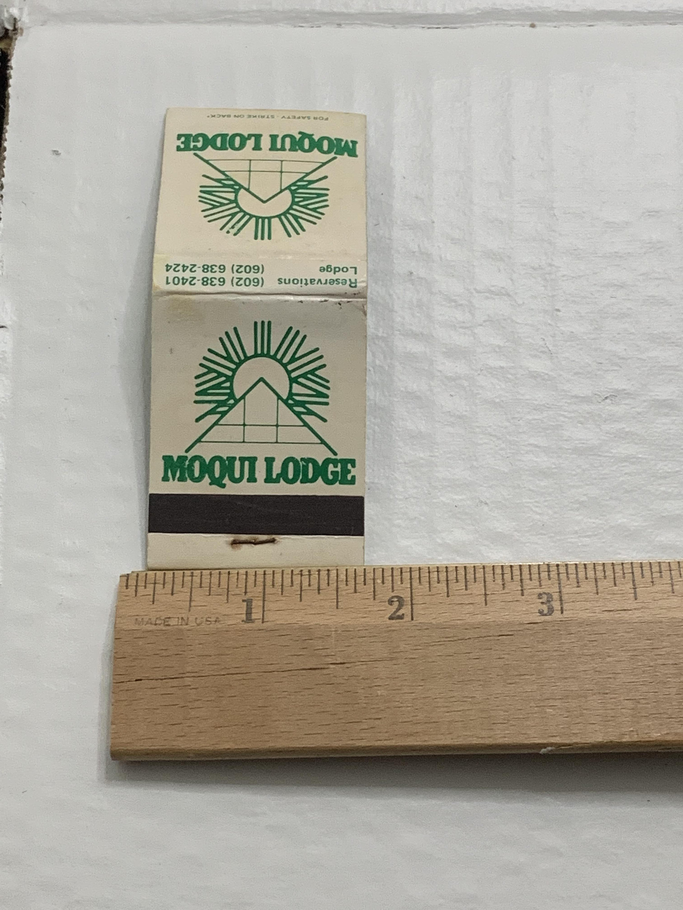 Vintage Moqui Lodge Hospitality Matchbook by Fred Harvey an Amfac ...