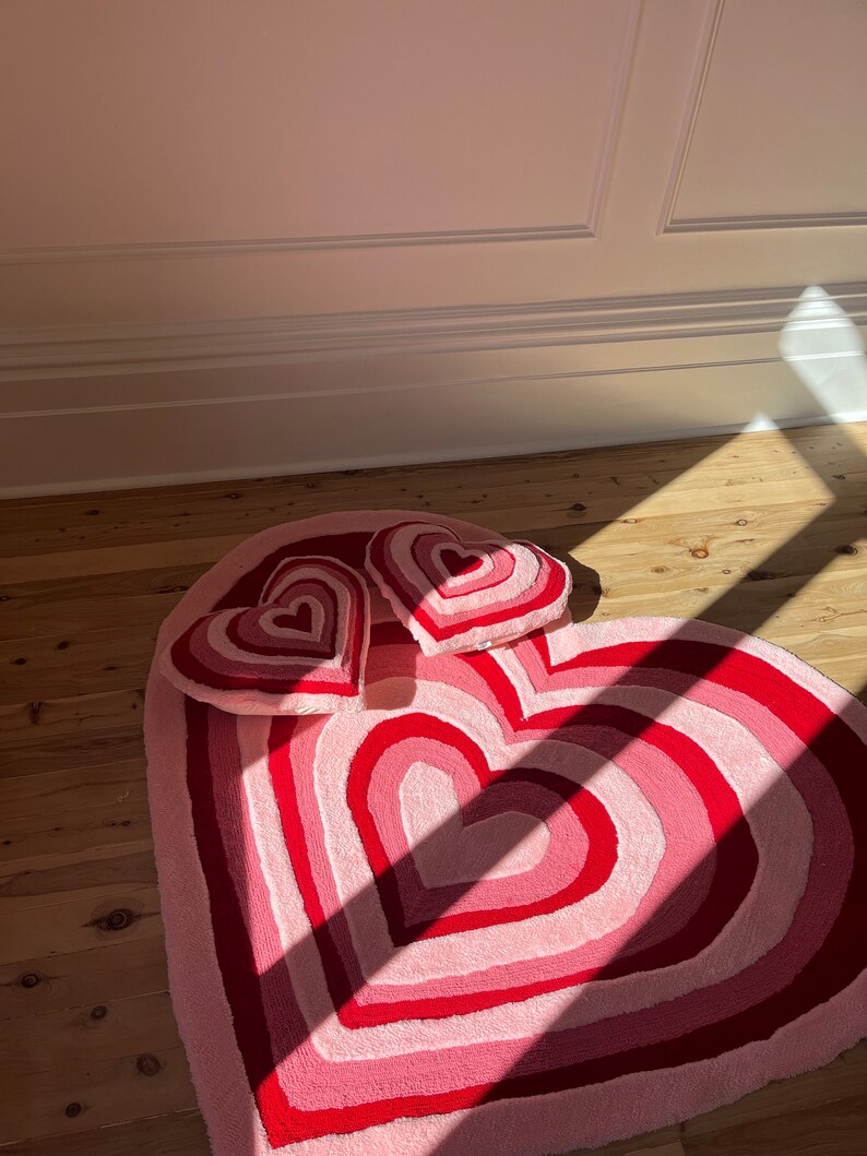 Home is Where the Heart is Hand Tufted Rug - Etsy