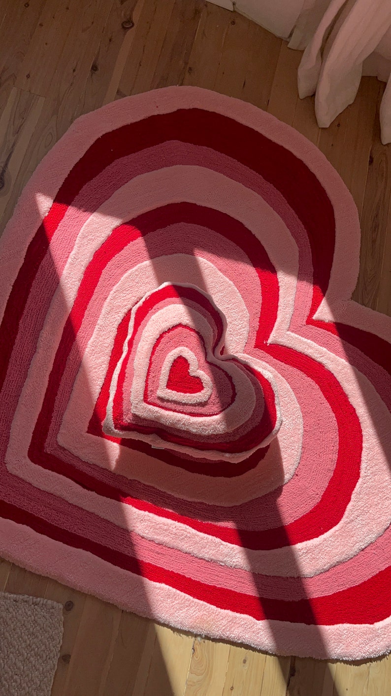 Home is Where the Heart is Hand Tufted Rug - Etsy