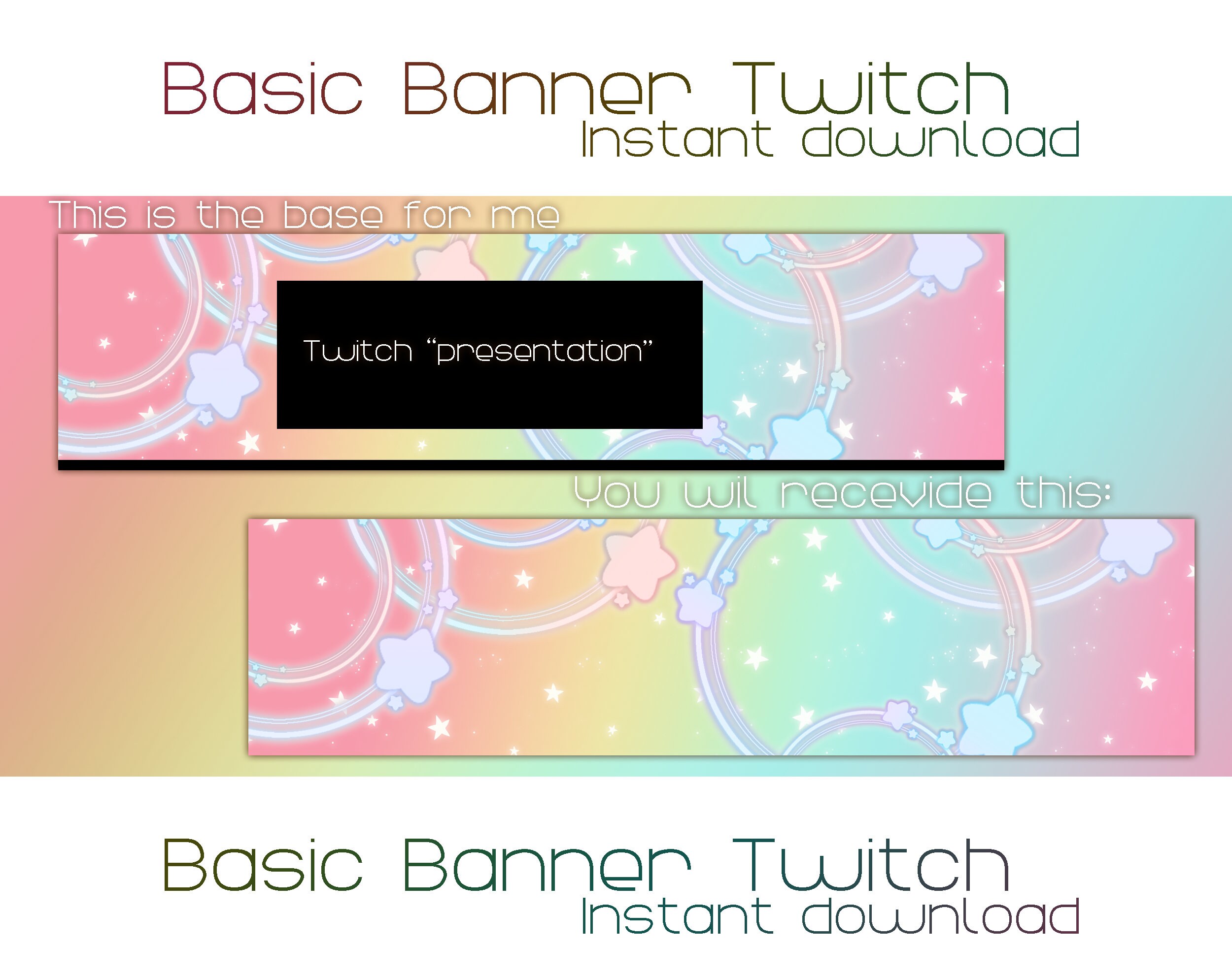 1x Twitch Banner Twitch Profile Banner Twitch Stream Banner ...
