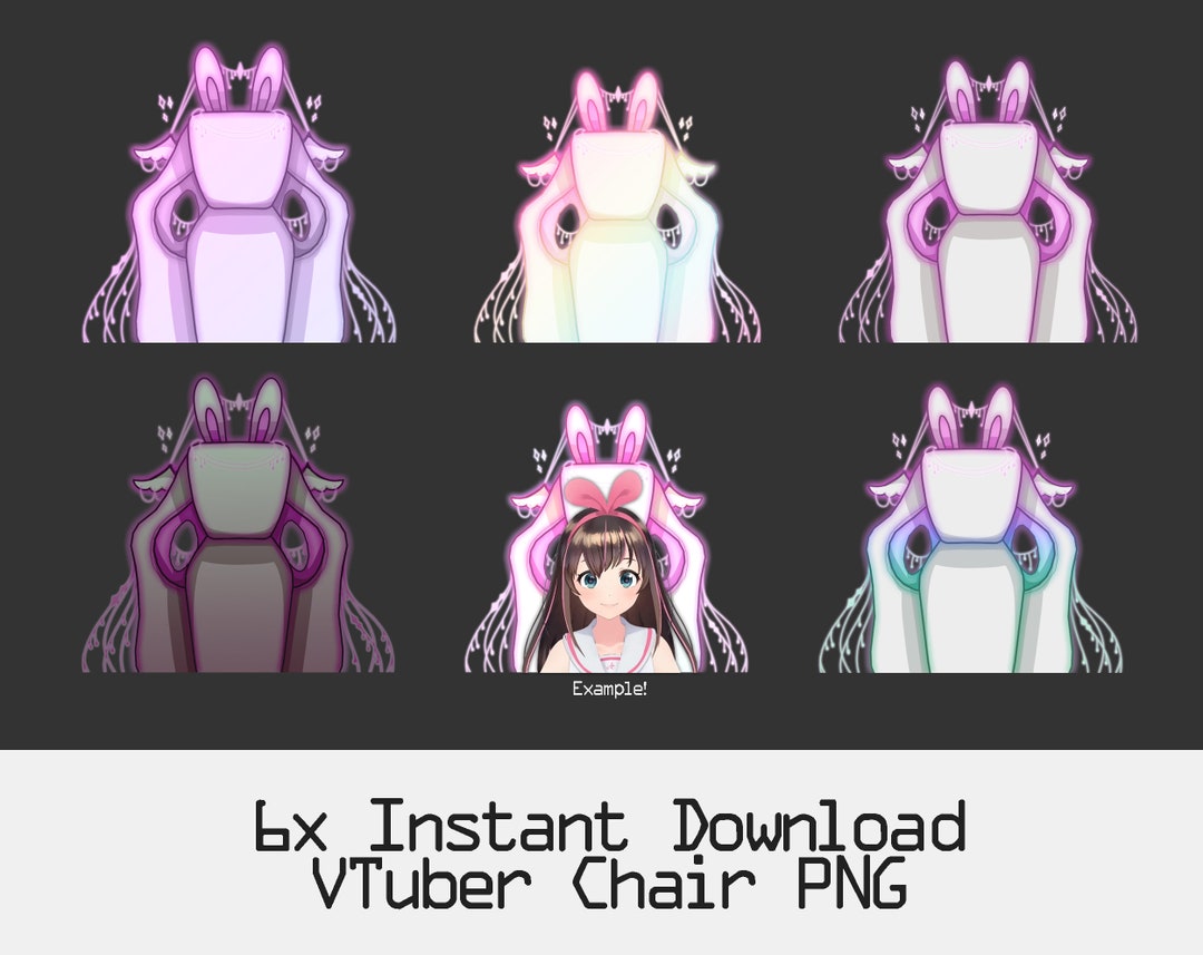 6x Vtuber Chair Layout Pastel Streamer Cute Dreamy Overlay Vtuber ...