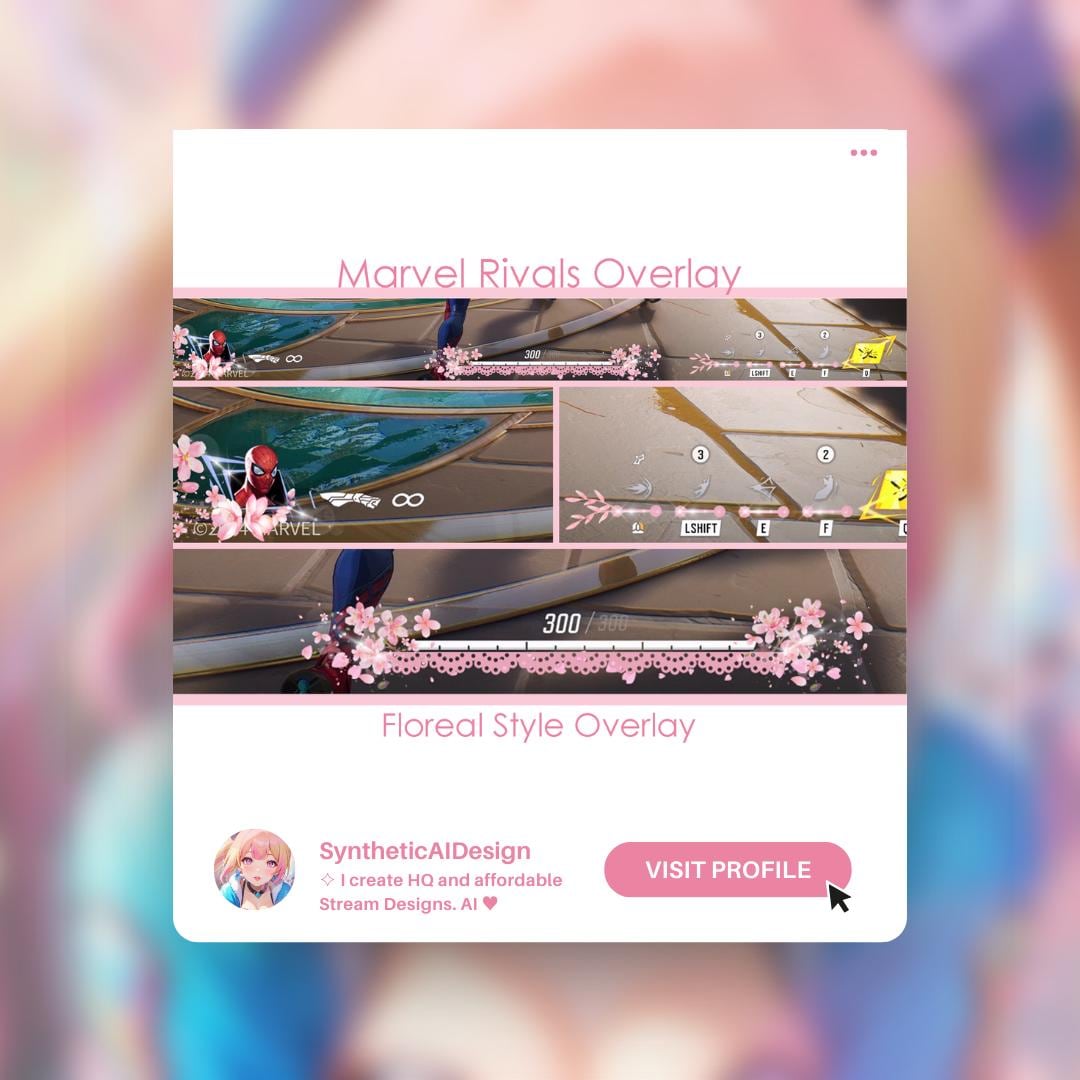 Ingame Layout | Overlay Game | Vtuber | Kawaii | Lace | Twitch Overlays ...