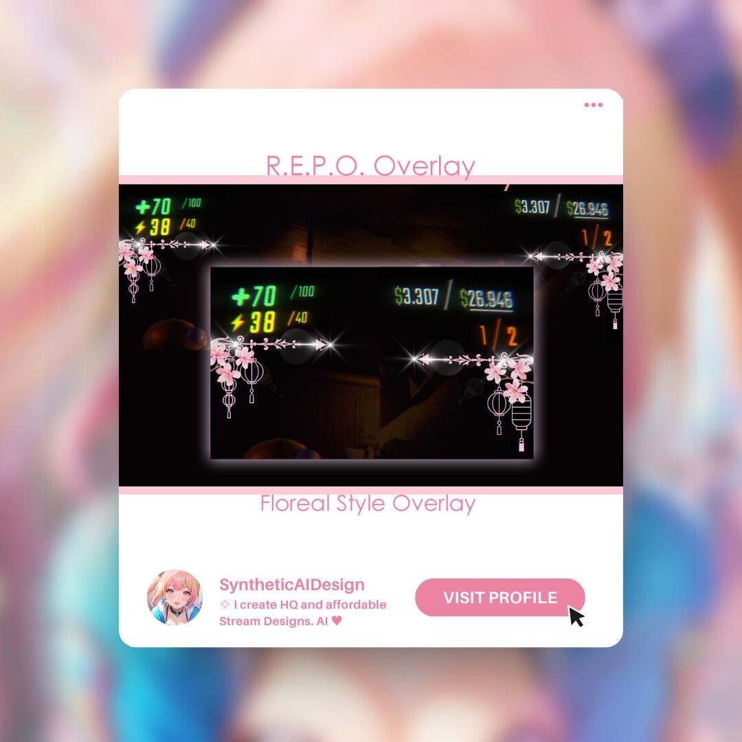 Ingame Layout | Overlay Game | Vtuber | Kawaii | Lace | Twitch Overlays ...