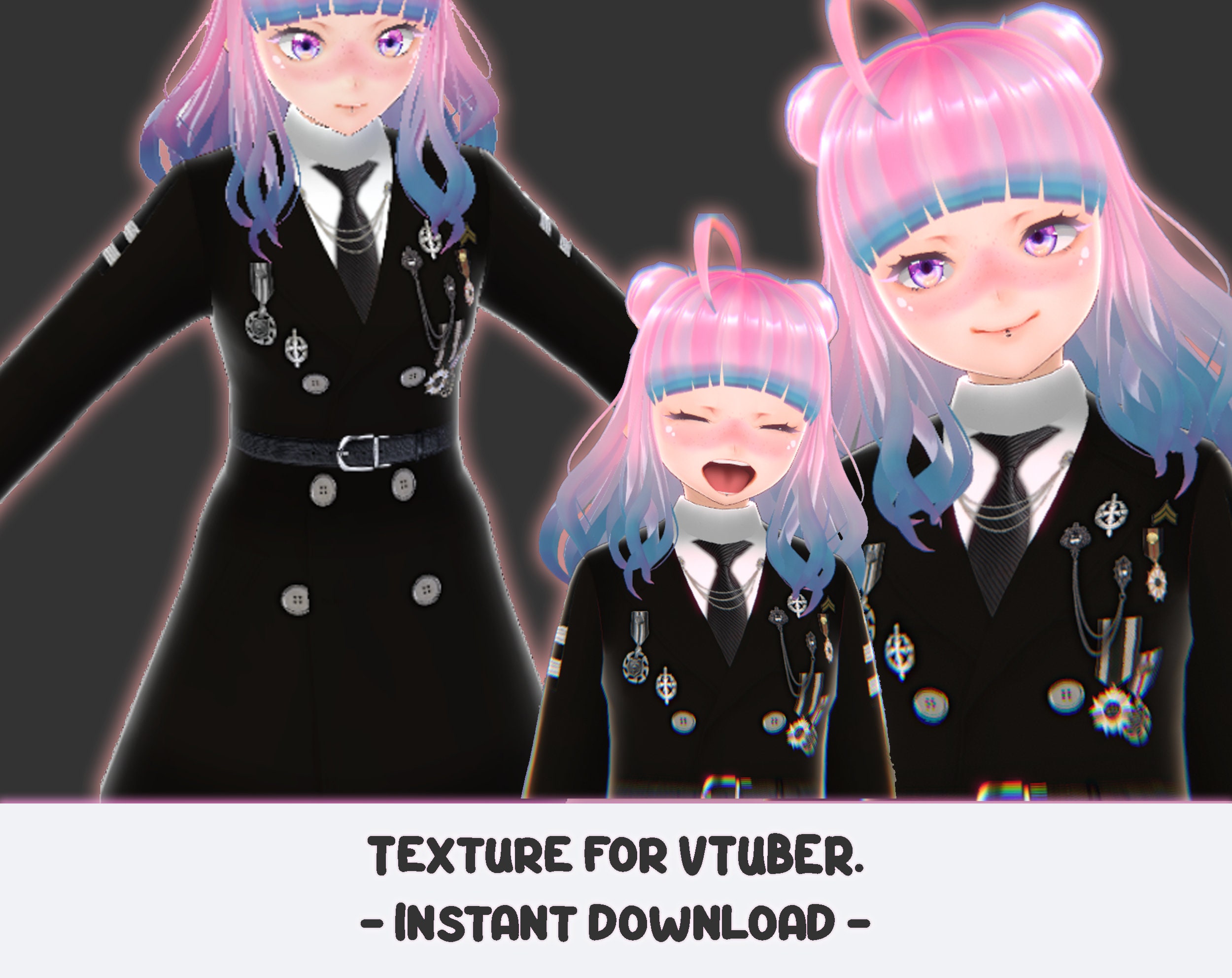 Texture Wonderland Coat Ateez Vroid Vtuber Streamer Cute Vtuber Vroid ...