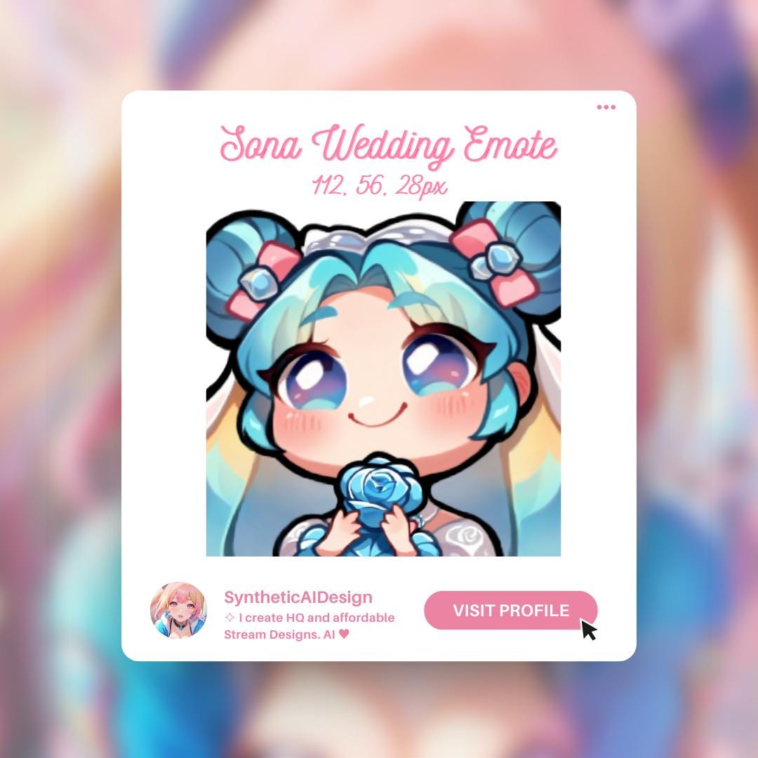 Sona Wedding Emote Twitch | Discord Emotes | League of Legends Emote ...