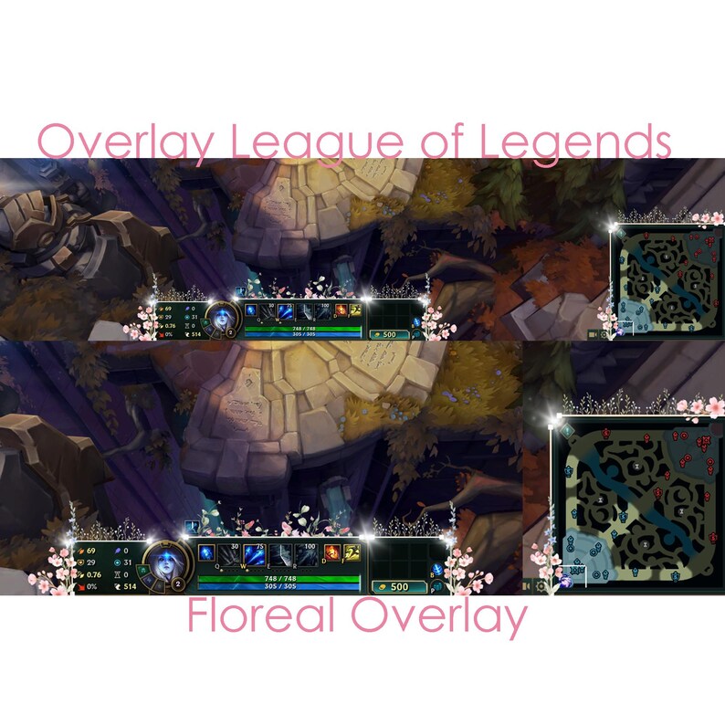 Ingame Layout | Overlay Game | Vtuber | Kawaii | Lace | Twitch Overlays ...