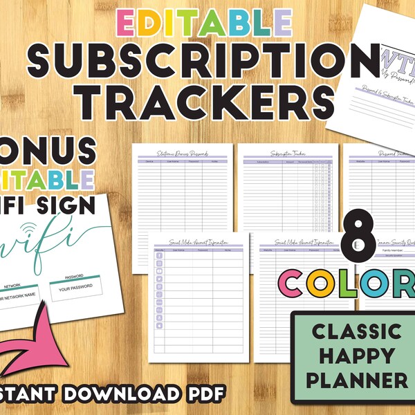 Wifi Password Sheet - Etsy