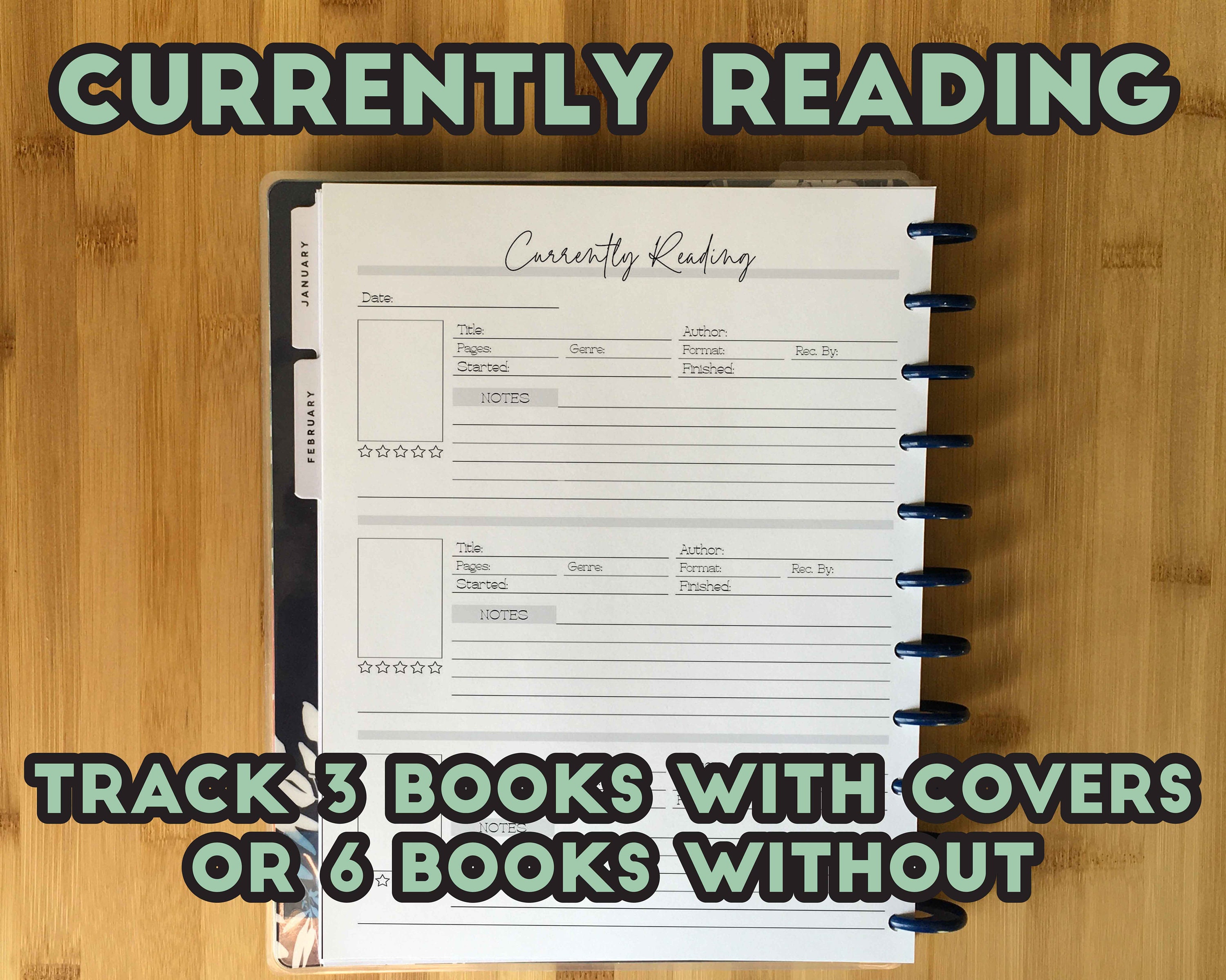 TBR Tracker Booktok Journal Insert Printable to Be Read List 2024 ...