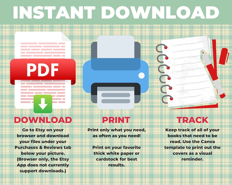 TBR Tracker Booktok Journal Insert Printable to Be Read List 2023 Reading Tracker Checklist ...
