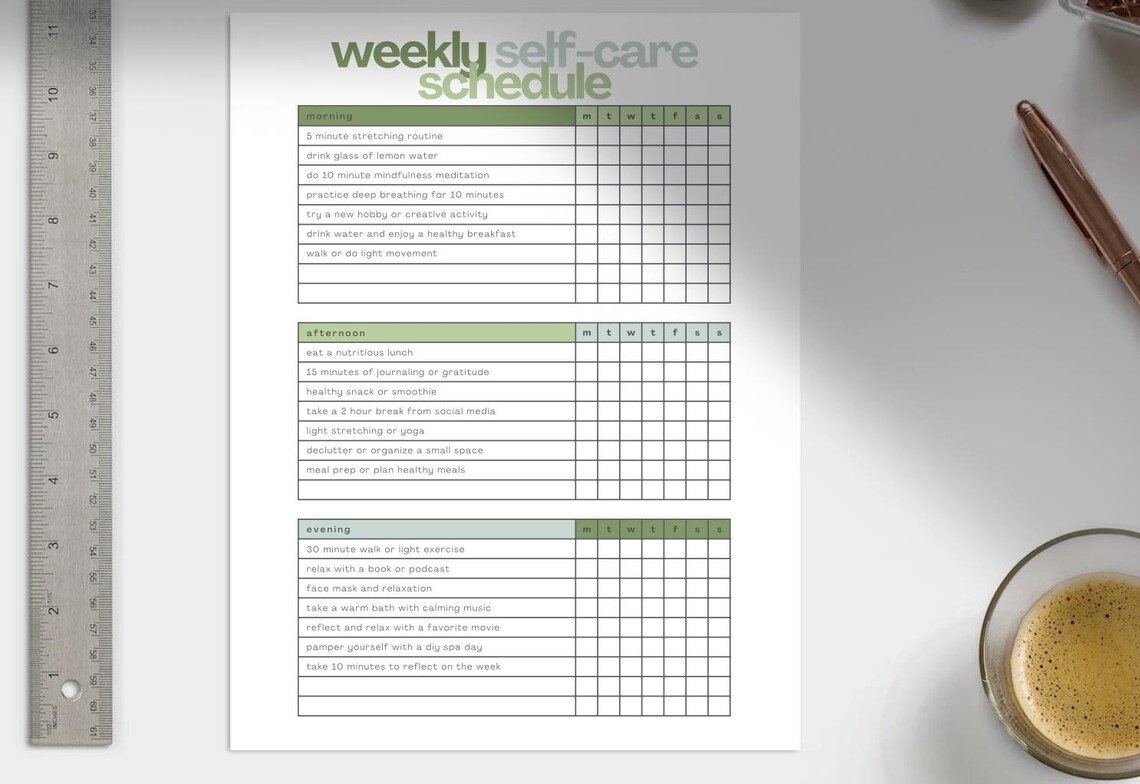 30-day Self-care Challenge Printable | Digital Wellness Journal for ...
