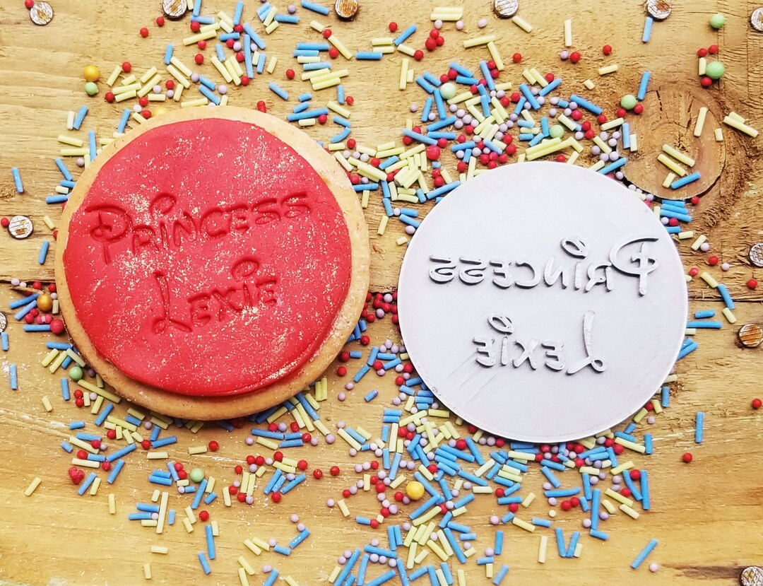 Princess Embosser Stamp - Personalized Icing Stamp - Cupcakes ...