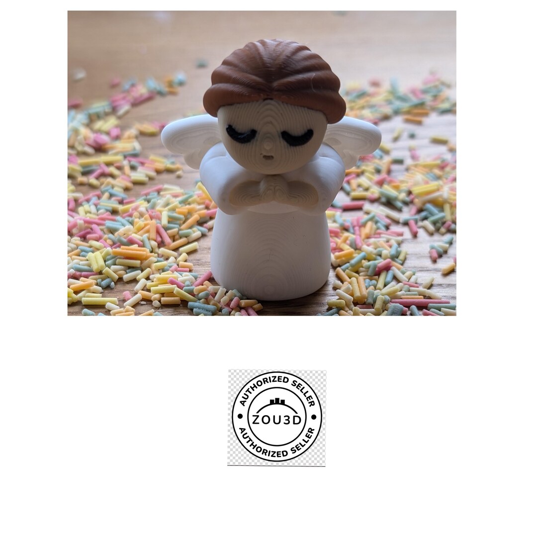 3D Printed Articulated Mini Wigglet Angel- Available in 2 Sizes ...