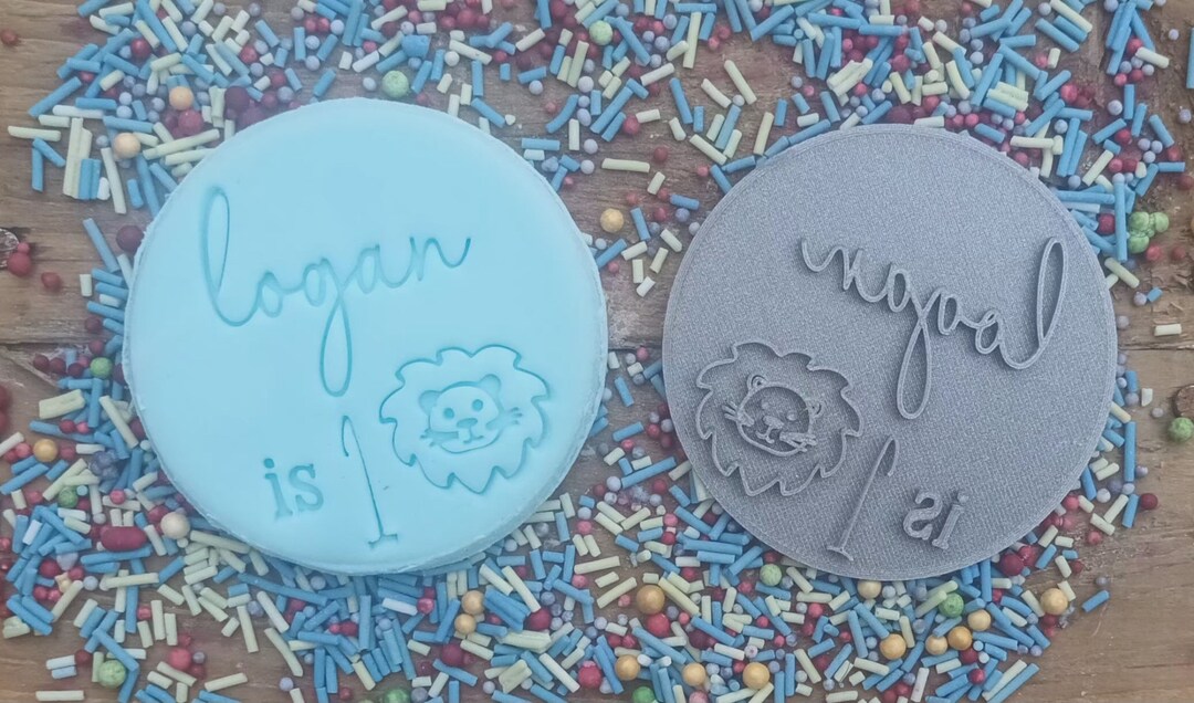 Personalized Birthday Embosser Stamp - Personalized Icing Stamp - Cake ...