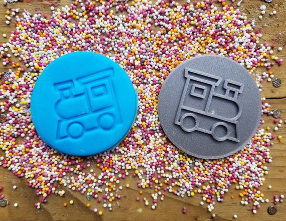 Train Embosser Stamp Personalised Icing Stamp Cupcakes - Etsy