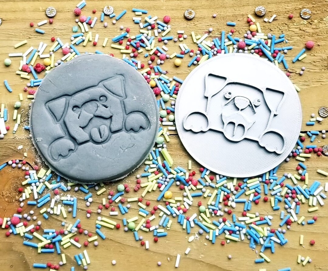 Cute Dog Embosser Stamp - Personalized Icing Stamp - Cupcakes ...