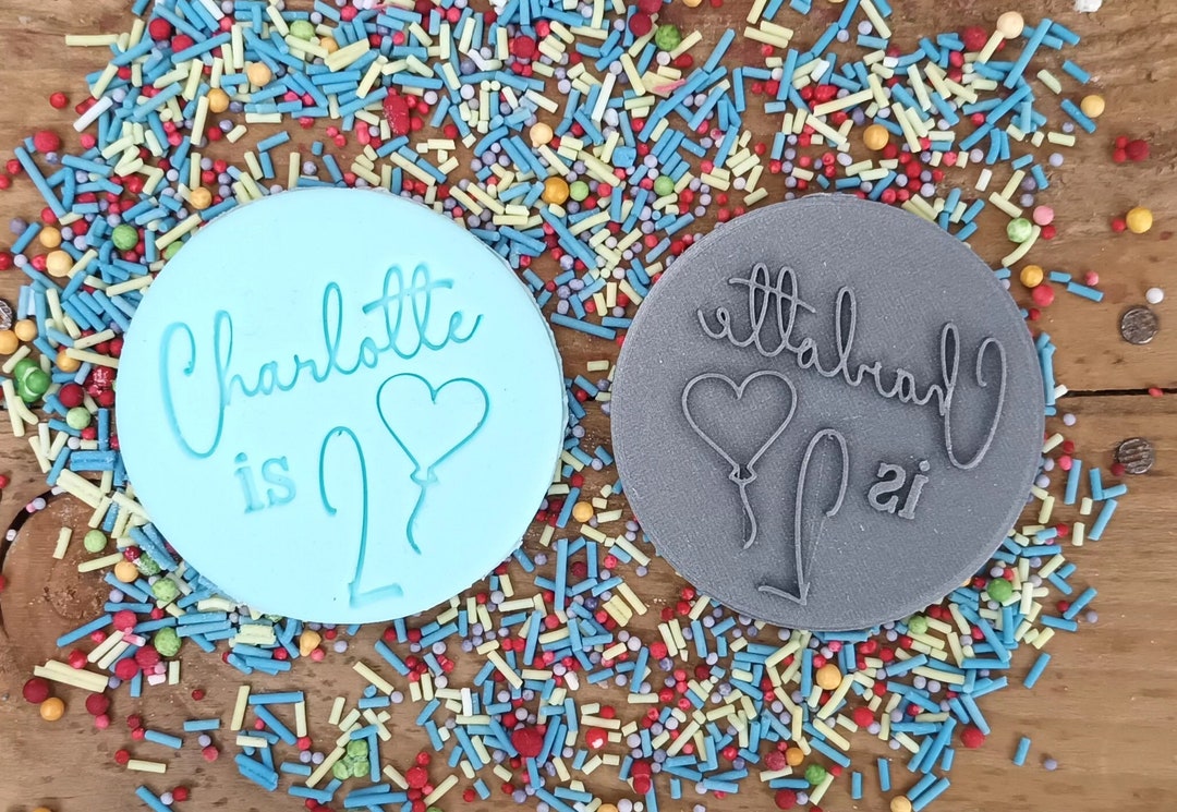 Personalised Birthday Embosser Stamp Personalised Icing Stamp Cake ...