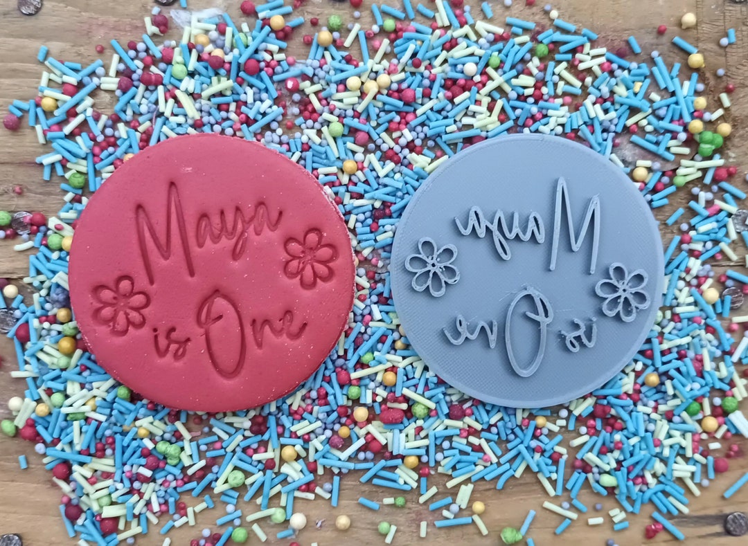 Personalised Birthday Embosser Stamp Personalised Icing Stamp Cake ...