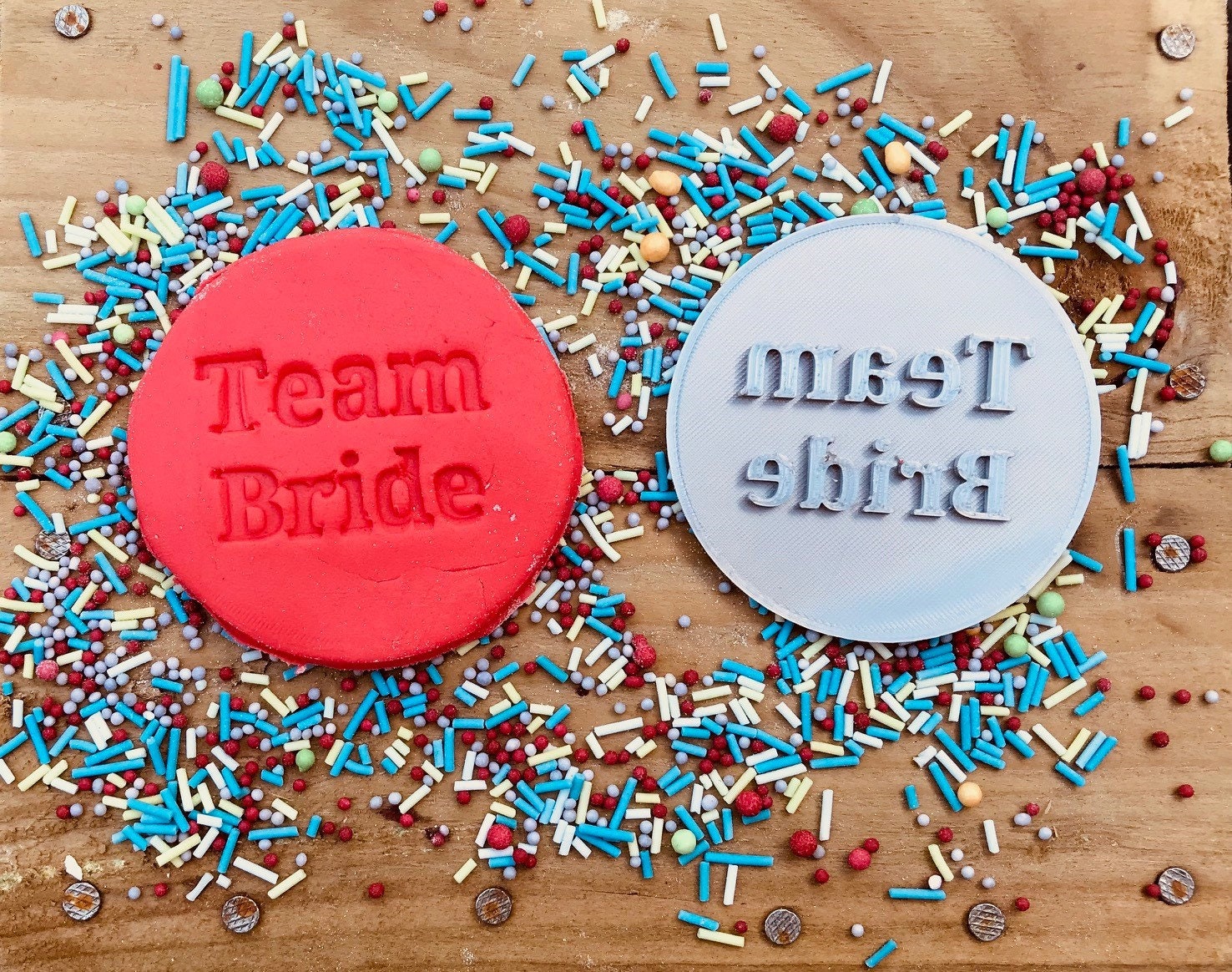 Team Bride Embosser Stamp Personalised Icing Stamp - Etsy UK