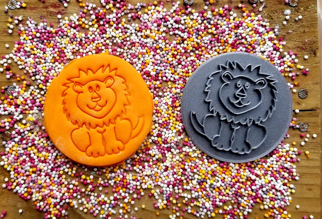 Lion Embosser Stamp - Cake Icing Stamp - Cupcakes - Birthday ...