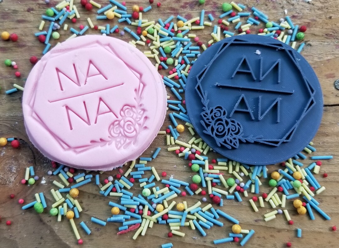 Nana Embosser Stamp - Personalized Icing Stamp - Cupcakes - Birthday ...